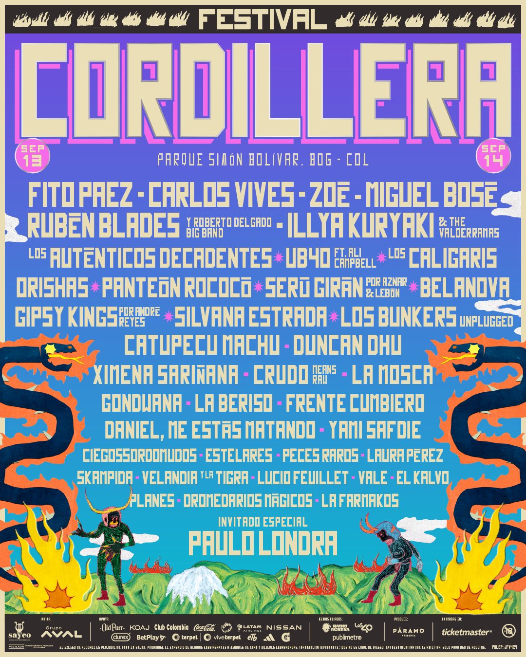 Festival Cordillera 2025: Cartel de artistas por día, fechas y dónde comprar boletas en Colombia ...