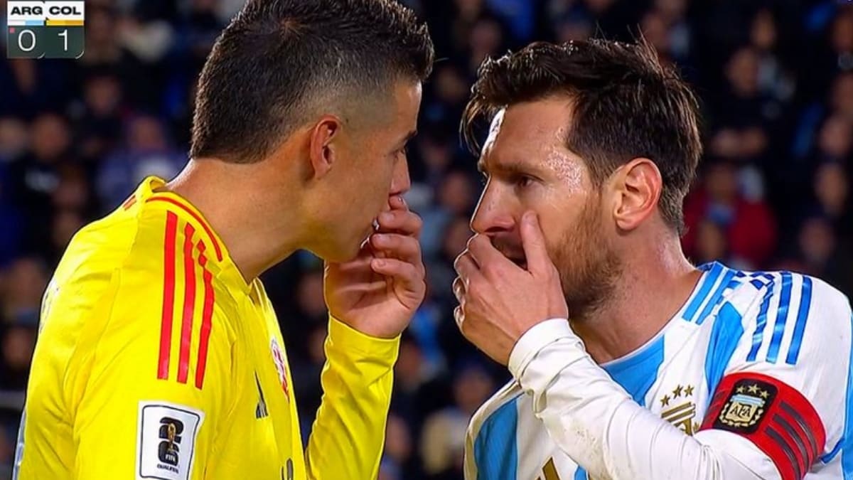 ¿Qué se dijeron James Rodríguez y Messi? bronca entre los dos capitanes ...