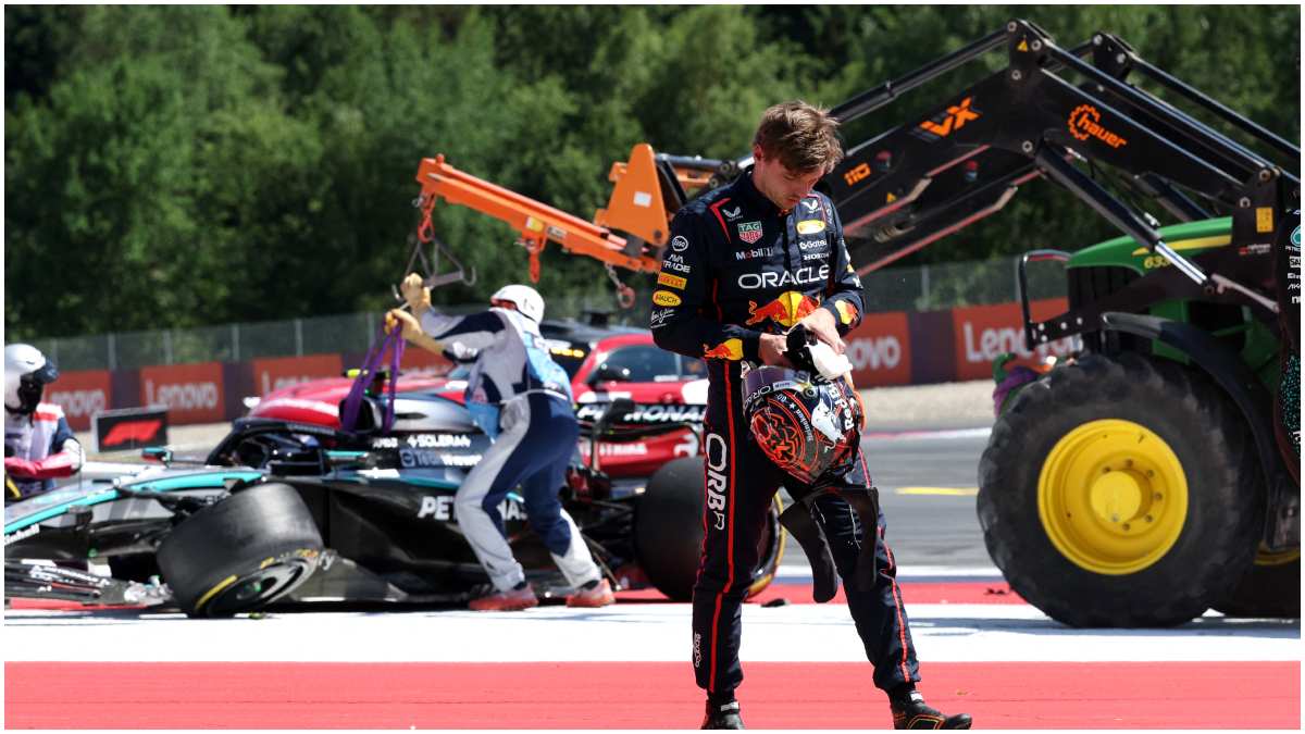 Verstappen califica el desempeño de Kimi Antonelli tras el choque que lo sacó del GP de Austria ...