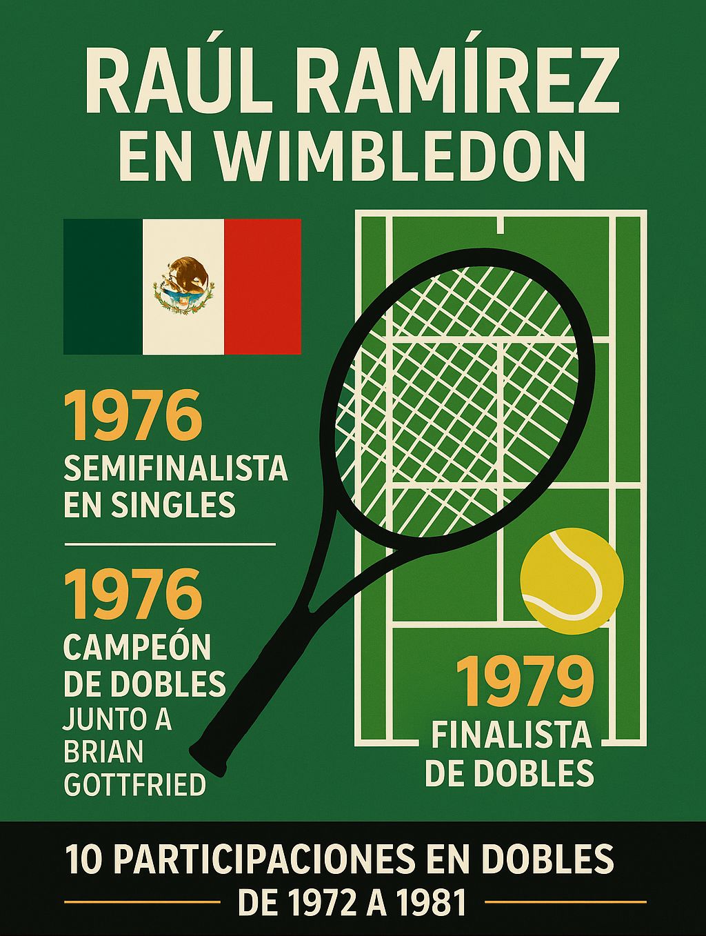 Raúl Ramírez: el último campeón mexicano de Wimbledon y la sequía de 49 ...