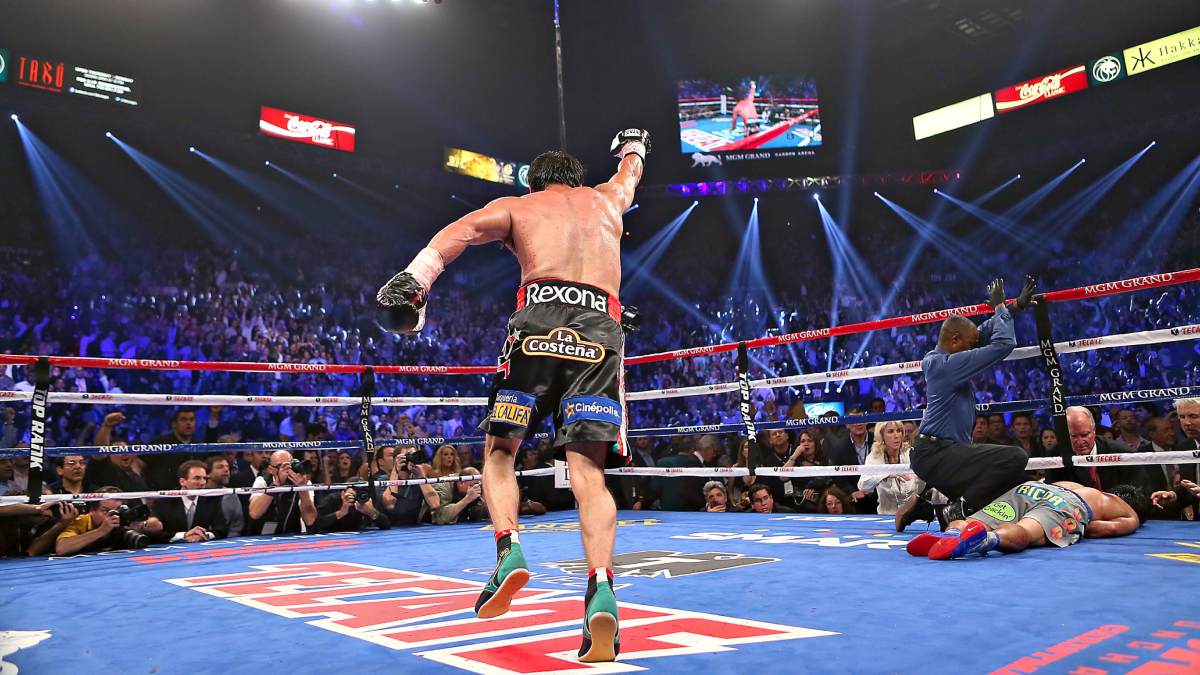 ¡Mario Barrios manda a la lona a Pacquiao! Le recuerda el nocaut de ...