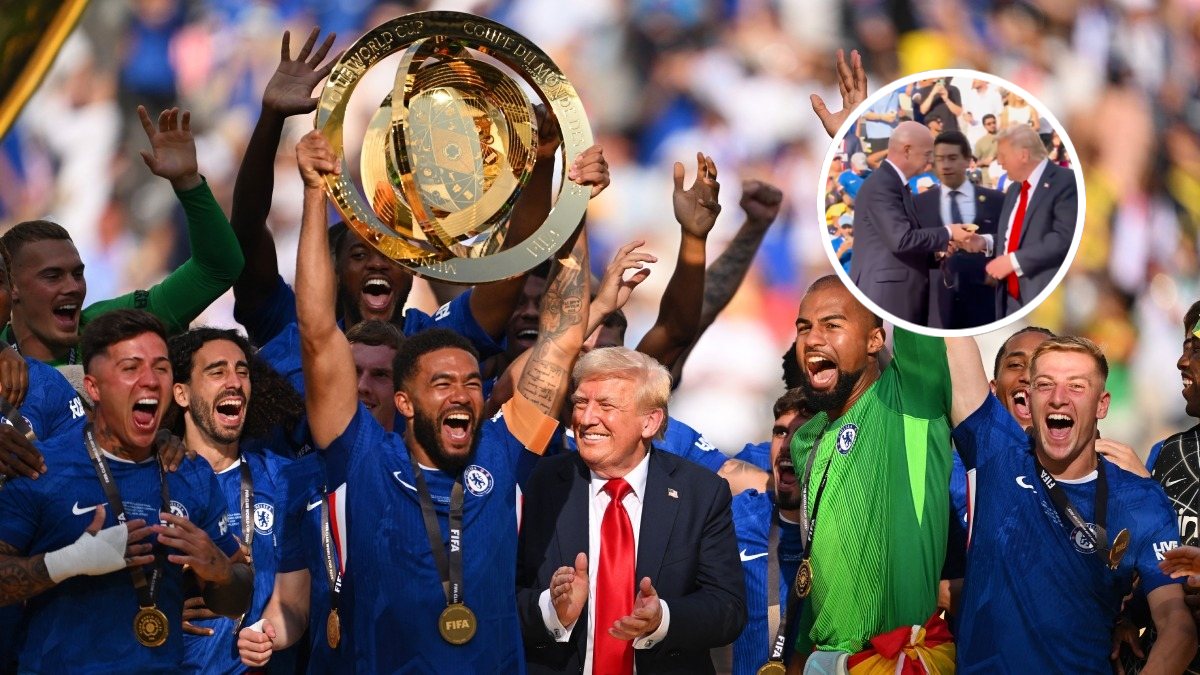 Chelsea campeón y Donald Trump en la foto y con medalla: la viral ...