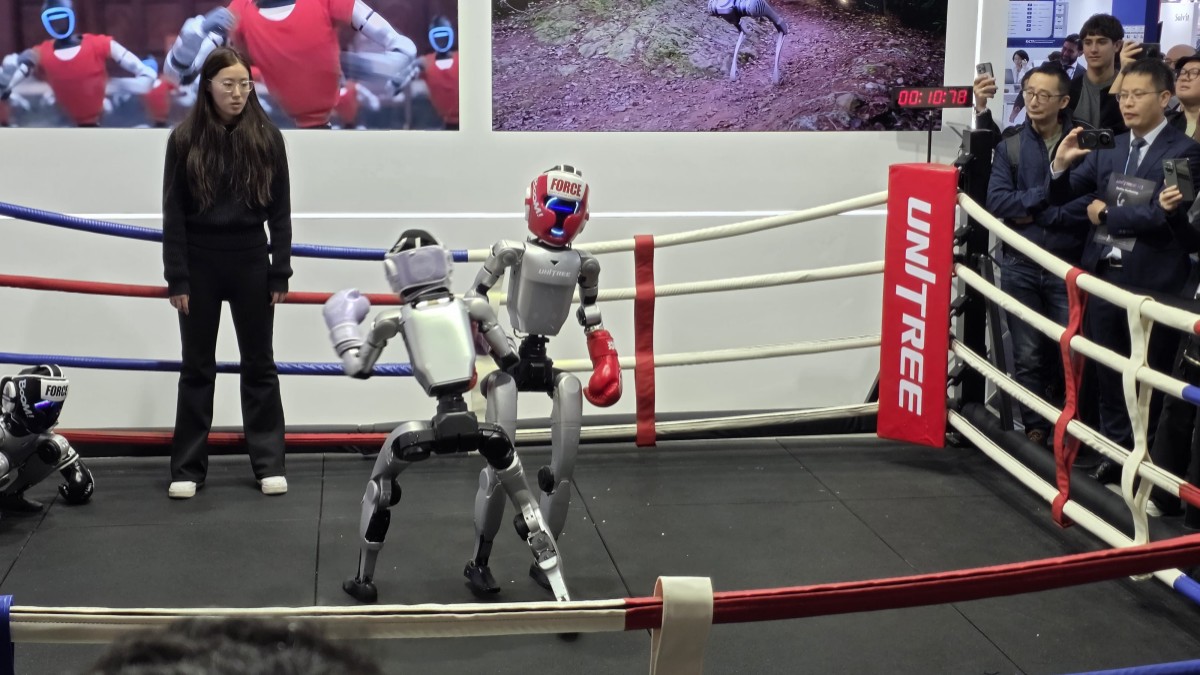 ¡Lucharán! Robots humanoides se pelean "a muerte" en un ring de box en ...