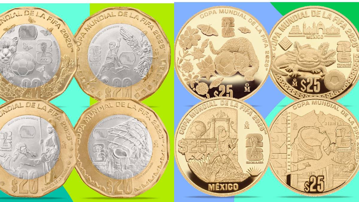 El Banco De México Lanzó 12 Monedas Conmemorativas Del Mundial 2026